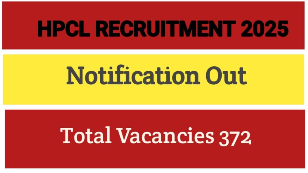 HPCL Recruitment 2025 Out , How to Apply online For 372 Engineer ...